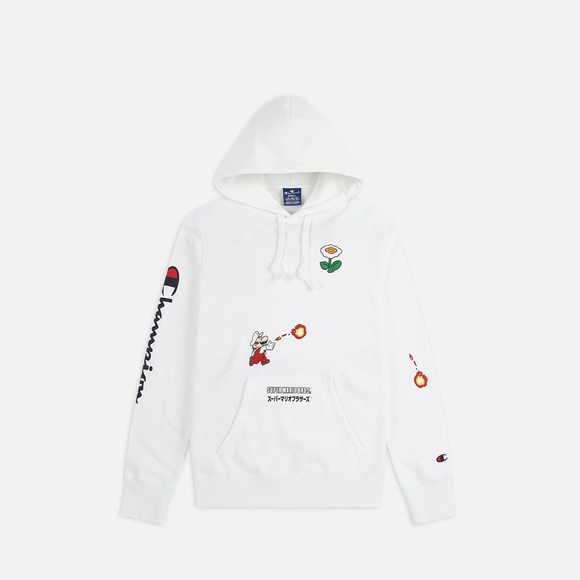 Champion | Shirts | Champion X Super Mario Bros Fire Mario Fire Flower ...